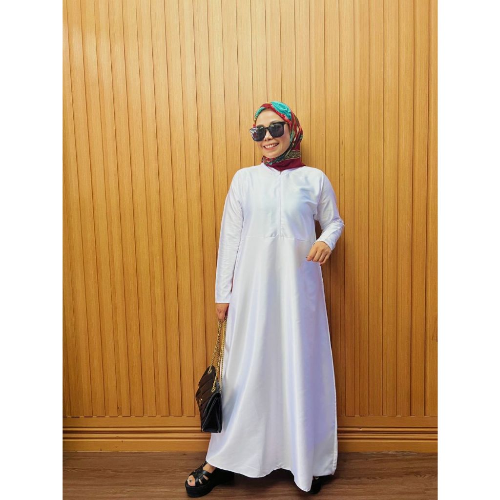 Jual Inner Dress GAMIS SATIN KEBAYA LENGAN PANJANG MEWAH | Shopee Indonesia