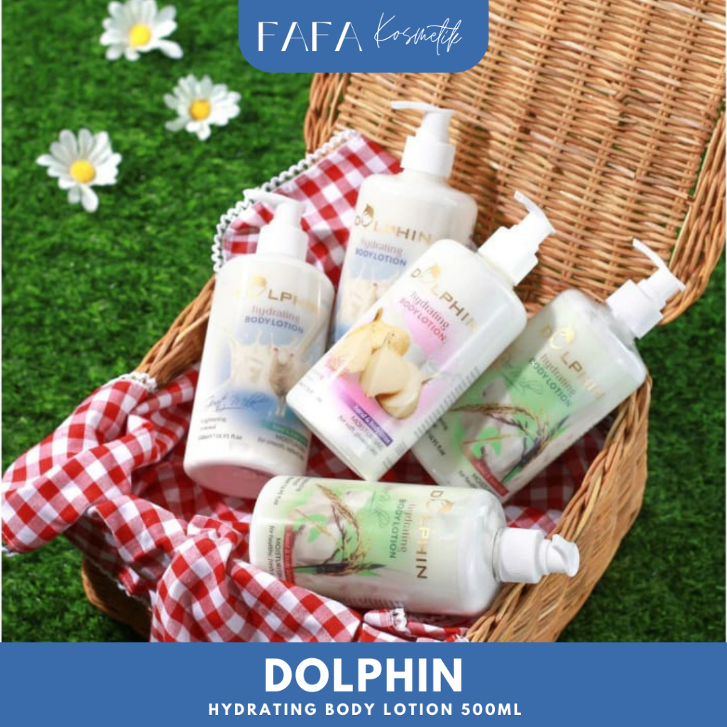 Jual DOLPHIN Hydrating Body Lotion 500ml - Bengkoang | Goat Milk | Rice ...