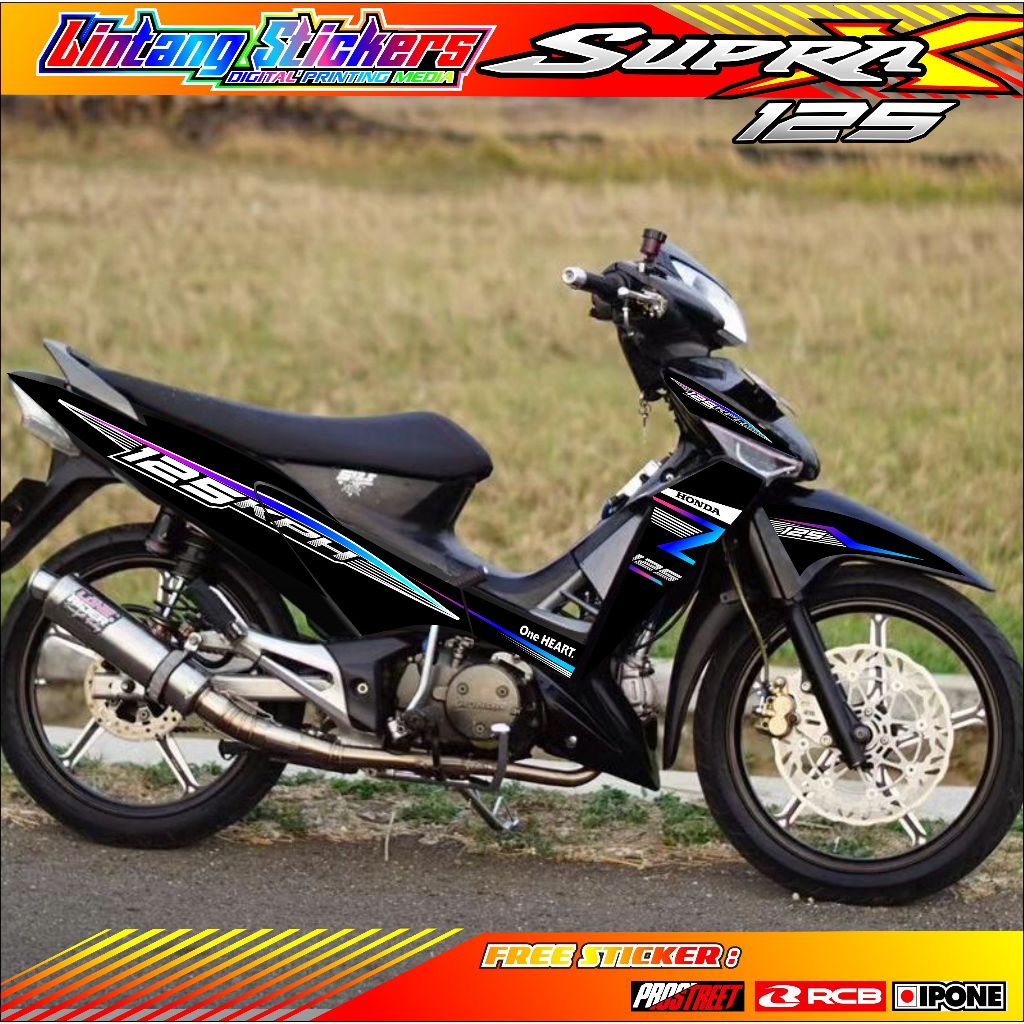 Jual STRIPING VARIASI HONDA SUPRA X 125 / STICKER LIST MOTOR HONDA ...