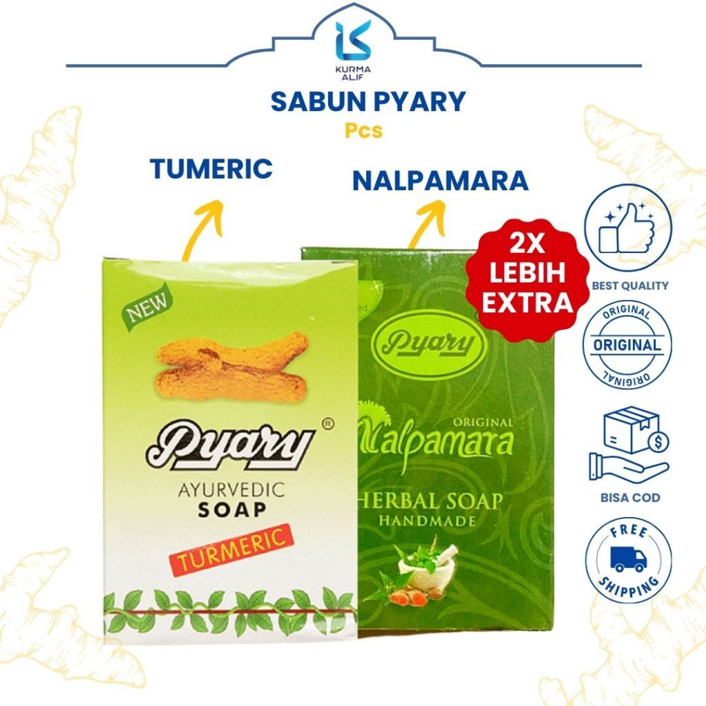 Jual Sabun Pyary Turmeric dan Nalpamara Original Sabun Pyari Sabun Arab ...