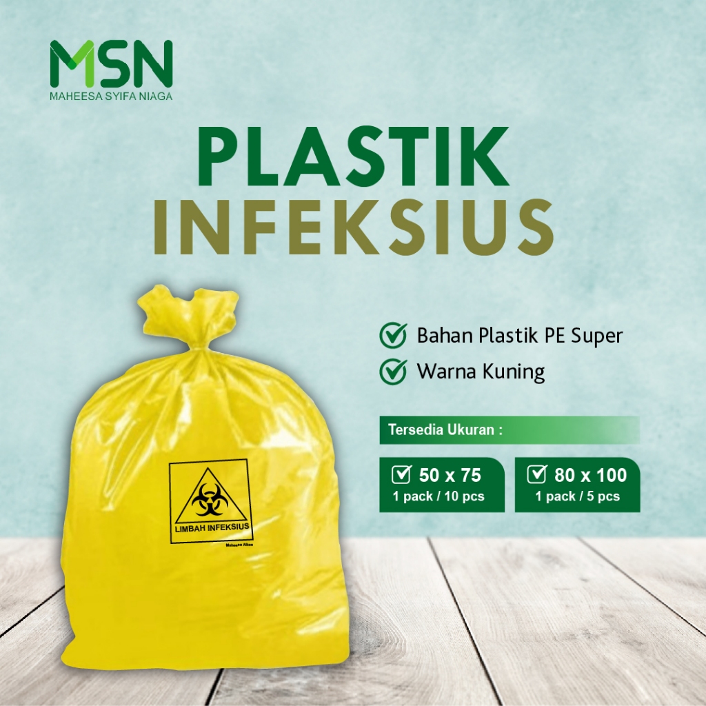 Jual Kantong Plastik Sampah Medis Infeksius | Kuning | Shopee Indonesia