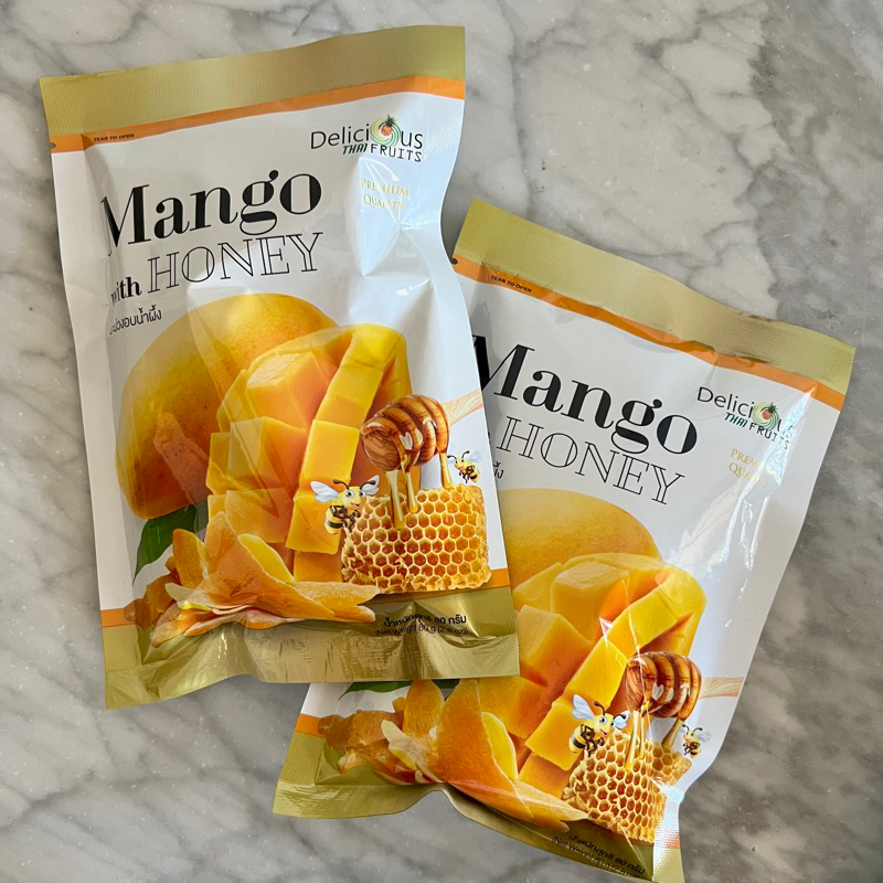 Jual Delicious Thai Fruit Dried Mango with Honey 80gr - Manisan Mangga Madu Thailand | Shopee ...