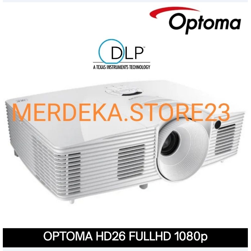 Jual PROYEKTOR OPTOMA HD 26 HD-26 HD26 FULLHD 1080p 3D BRIGHTNESS 3200 ...