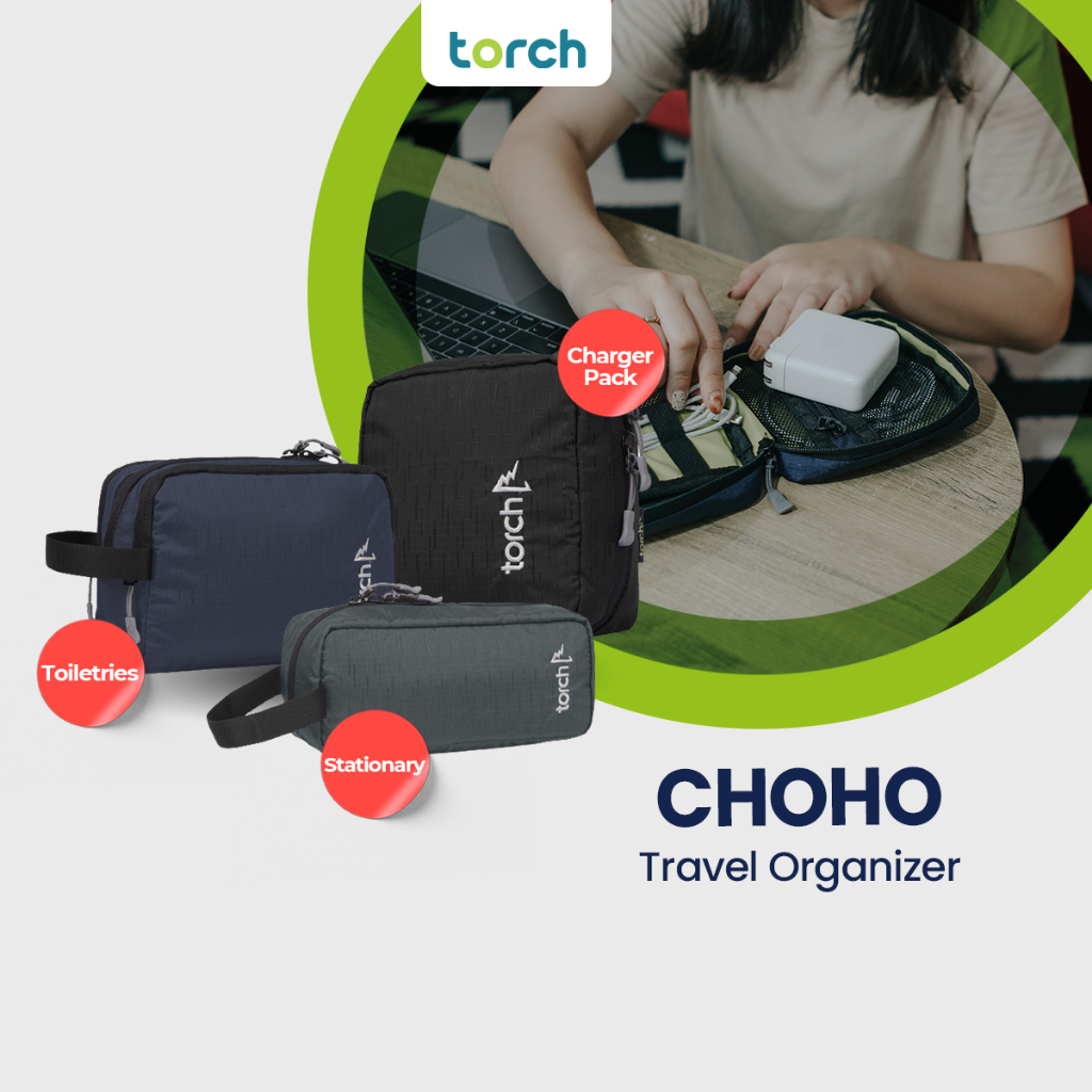 Jual TORCH Choho Set Pouch Alat Tulis Souvenir Kosmetik Make-Up Charger ...