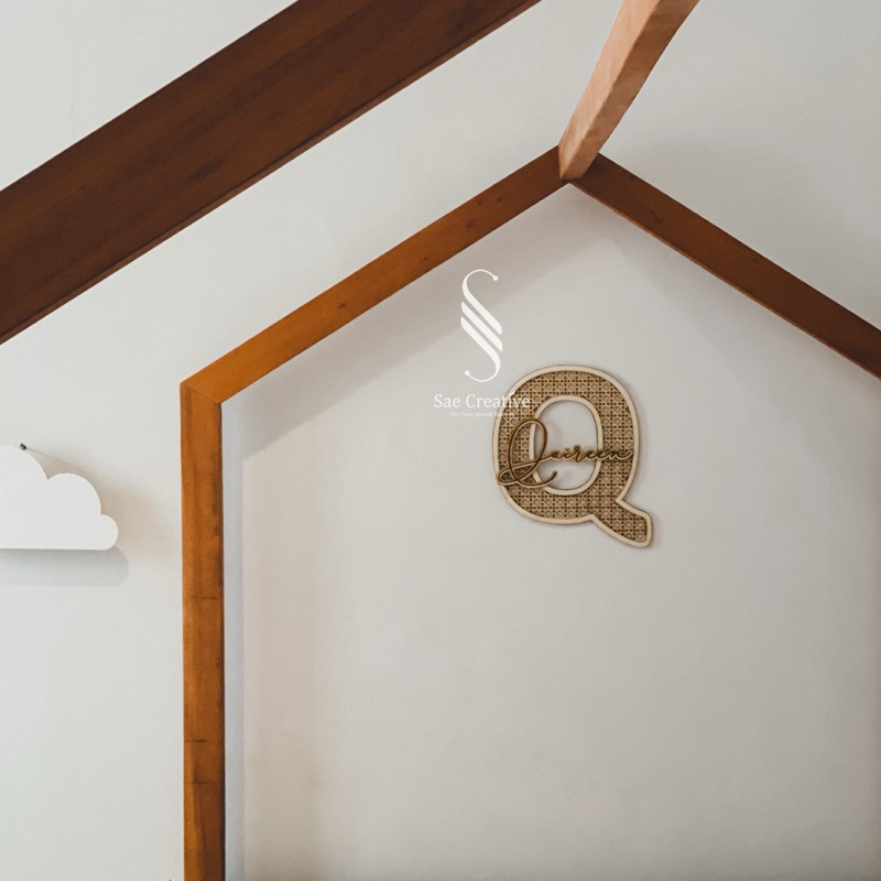 Jual Rattan Letters | Alphabet Huruf Custom Nama Model Rotan NewBorn ...