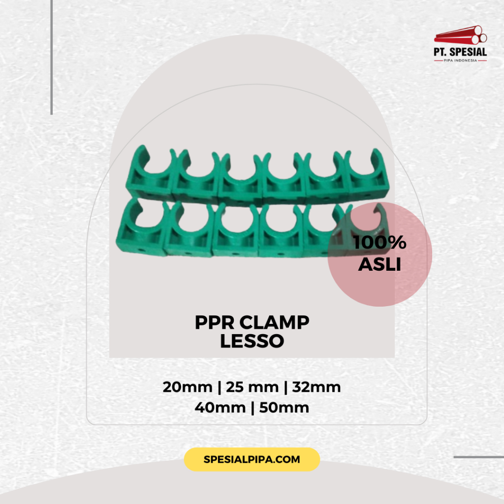 Jual Clamp Klem Pipa PPR Fitting Pipe Clamp Sambungan Penjepit Pipa PPR ...
