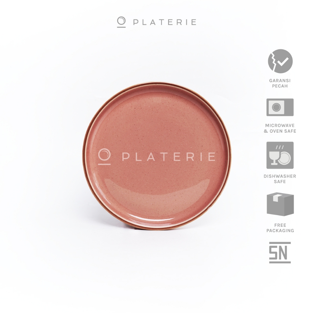 Jual PLATERIE Piring Keramik Salad Plate 8 Inch / 21cm Pastel Pink ...