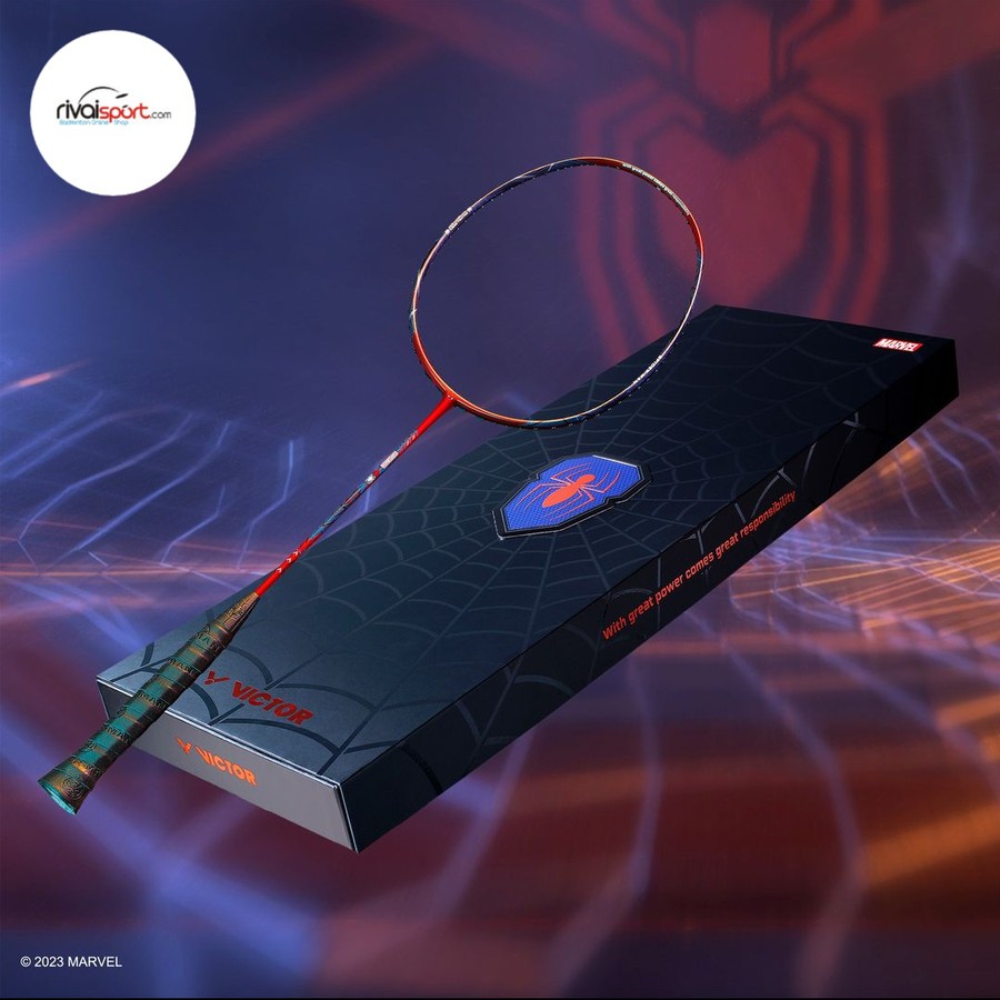Jual Raket Victor Limited Edition Spiderman Auraspeed GB D BOX Original ...