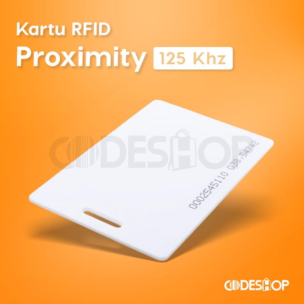 Jual Kartu RFID Proximity 125 KHz UID Card Tag Tebal Lubang Clamshell ...