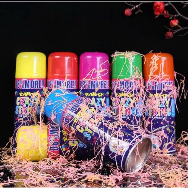 Jual AW Semprotan Spray Party Crazy String 250ml | Shopee Indonesia