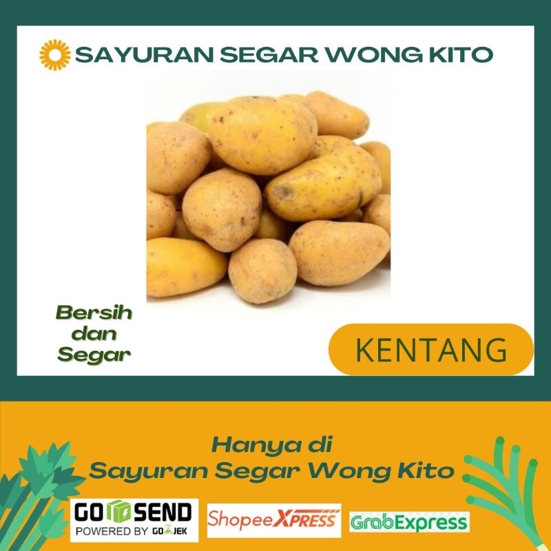 Jual Kentang - Sayuran Segar Wong Kito | Shopee Indonesia