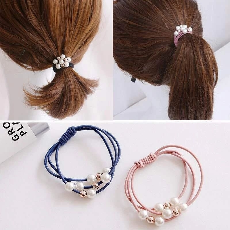 Jual Karet Rambut Mutiara/ Karet rambut Korea | Shopee Indonesia