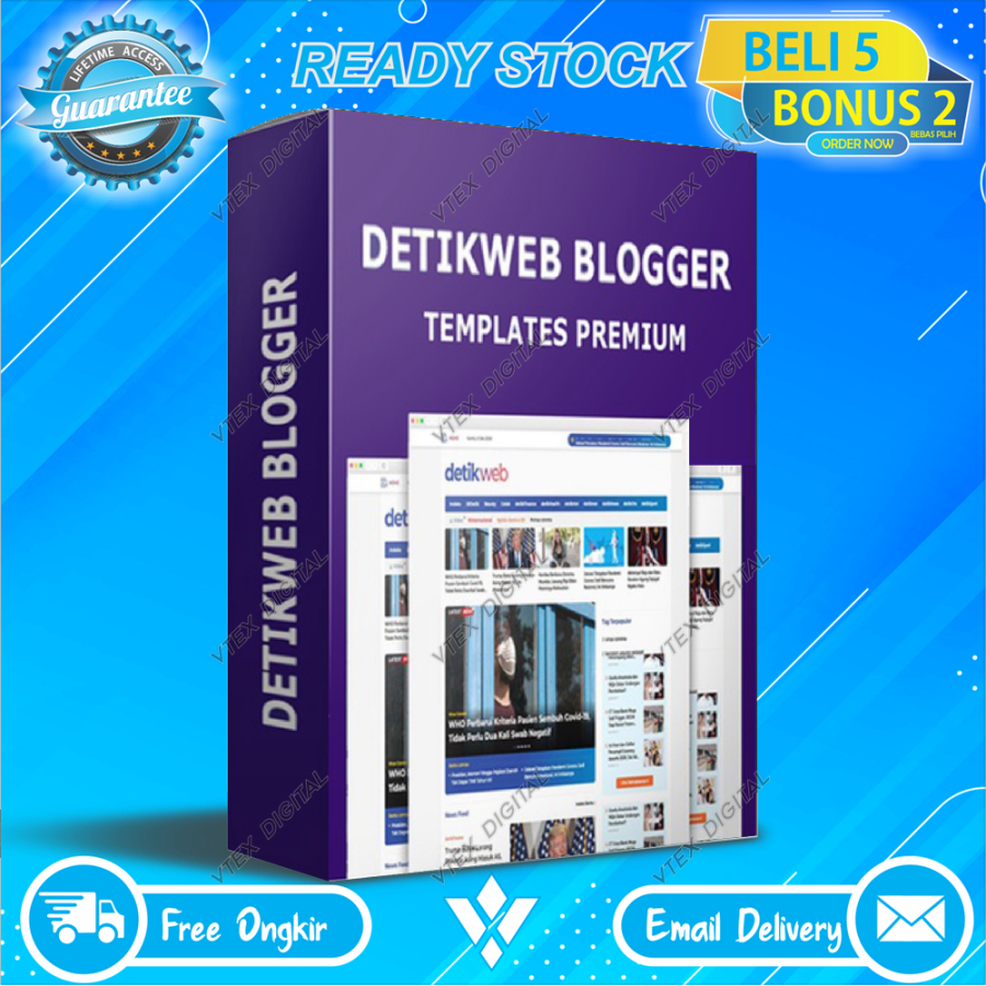 Jual [28] DETIKWEB Blogger Templates Mirip Tema Detik dot com | Shopee ...