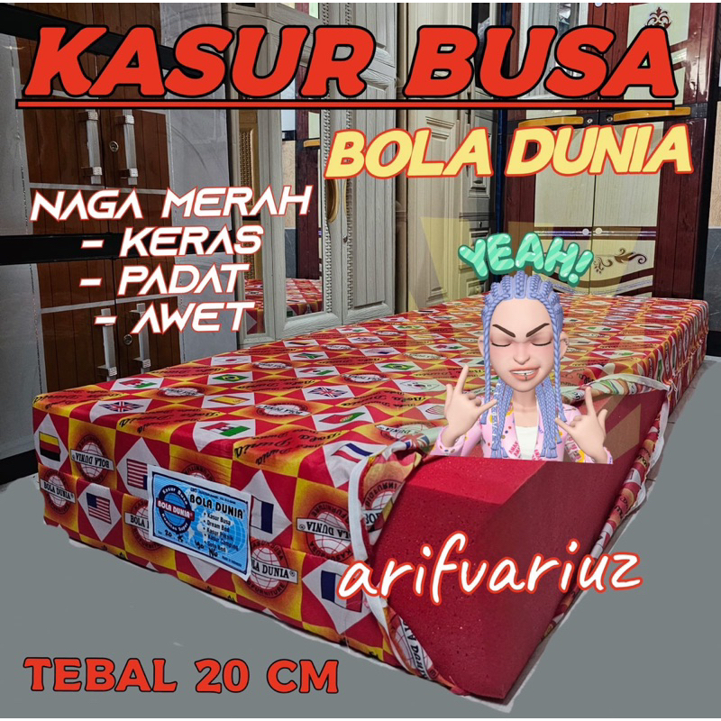 Jual ( Pre Order ) Kasur Busa Naga Bola Dunia Tebal 20,25,30 Padat Cukup Keras dan Awet | Shopee ...