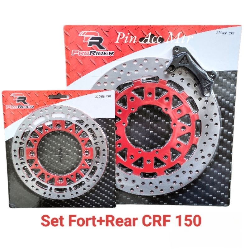 Jual PIRINGAN CAKRAM SET SUPERMOTO CRF150 DEPAN 320MM/BELAKANG 220MM ...