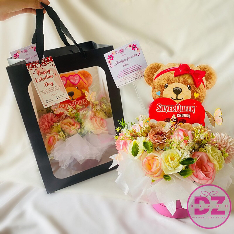 Jual PAKET KADO VALENTINE | GIFT | HADIAH | BLOOM BOX COKLAT ...