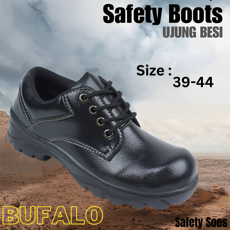 Jual SEPATU SAFETY SEMI BOOTS PRIA KULIT TALI SAVETY BUT SEPTI TALI ...