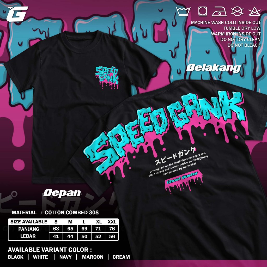 Jual Kaos Racing Speedgank Speed Gank Baju Distro Motor Herex Speedgenk Tshirt Otomotif GBA3879 ...