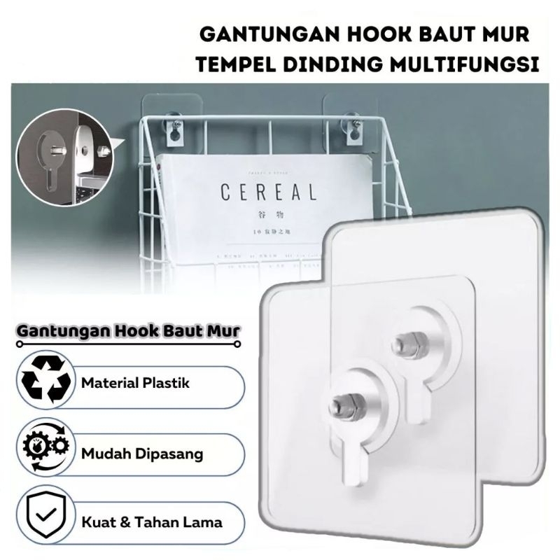 Jual Mur Tempel Dinding Tanpa Bor - Pengganti Paku Tembok - Anti Air ...