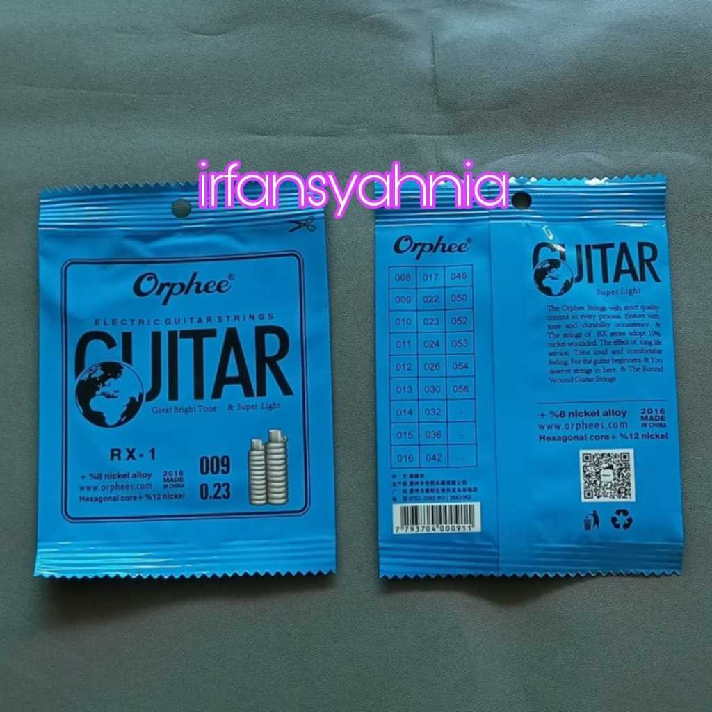 Jual Senar Orphee elektrik gitar 009 011 014 RX1 RX2 RX3 electric ...