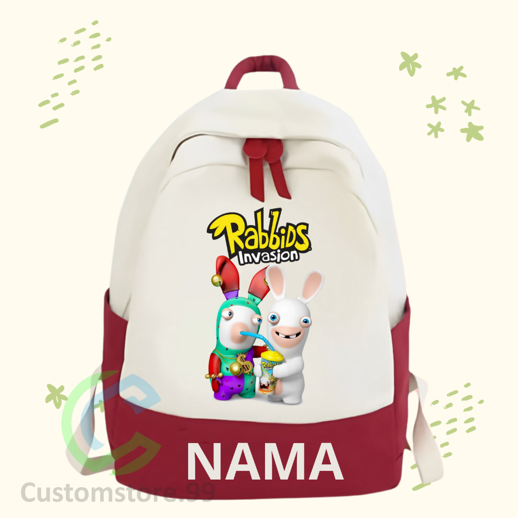 Jual BACKPACK Tas Ransel Anak Sekolah TK SD Motif Rabbids Invasion ...