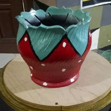 Jual pot bunga bahan ban awet tahan banting dan ramah lingkungan ...