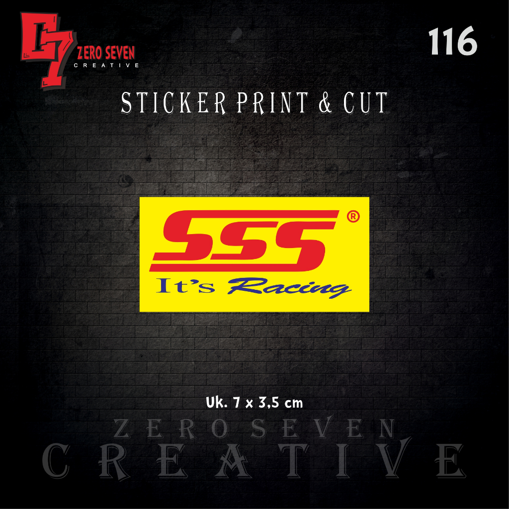 Jual STIKER SSS MOTOR RACING VYNIL ANTI AIR PRINT & CUT | Shopee Indonesia