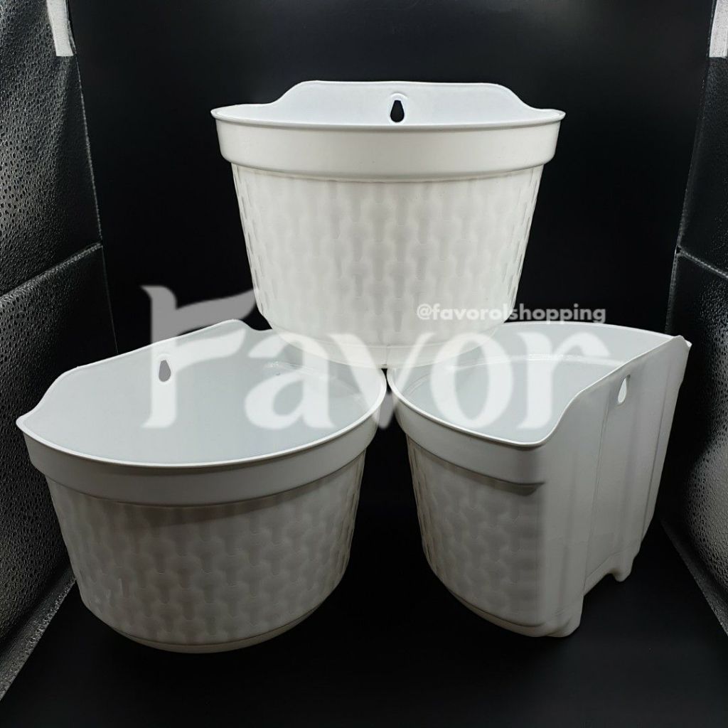 Jual Pot Dinding Elegan Hafa PUTIH Dinding Tempel Jumbo Motif Megah ...
