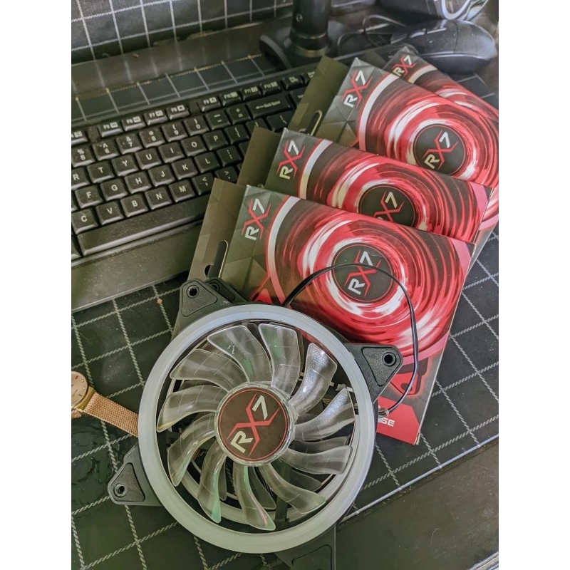 Jual 4 FAN CASING RX7 RGB WHITE | Shopee Indonesia
