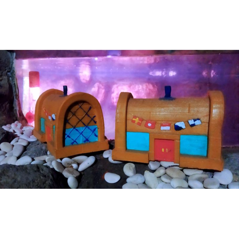 Jual hiasan aquarium crusty crap ukuran besar | Shopee Indonesia