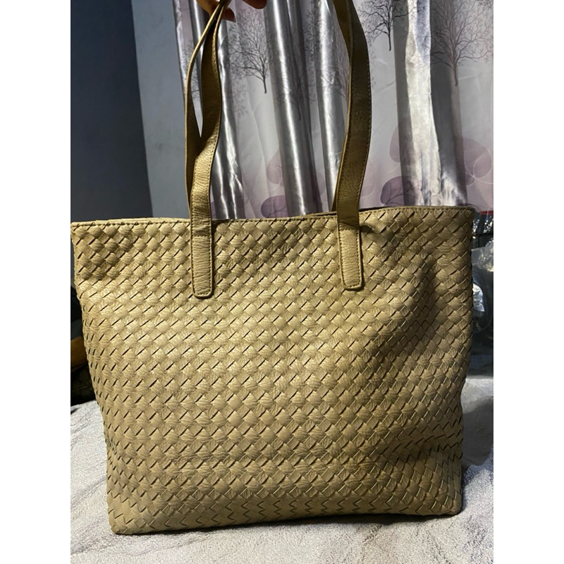 Jual Peridot tote bag model bottega warna tan ukuran besar | Shopee ...
