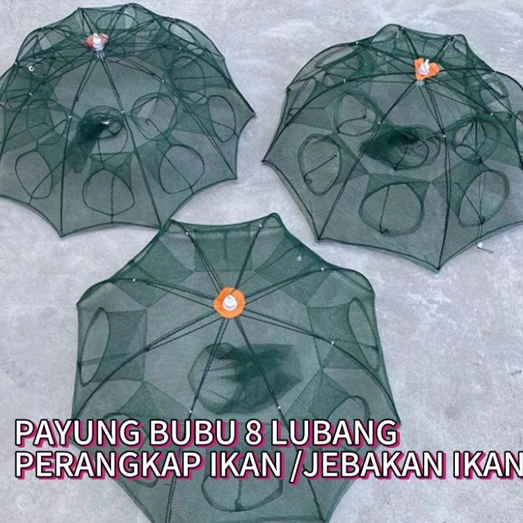 Jual Kualitas Heboh Bubu Payung 8 Lubang Jebakan Perangkap Ikan Udang Dan kepiting | Shopee ...