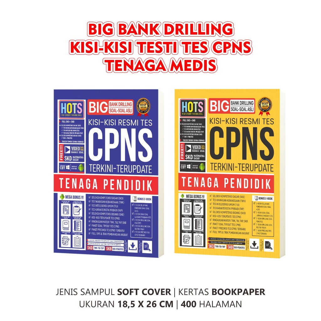 Jual Buku Tes Cpns 2024 2025 Tenaga Pendidik Tenaga Medis Umum Hots