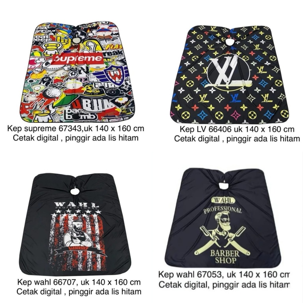 Jual BAHAN TEBAL UKURAN JUMBO Kain Kep Potong Rambut Kip Alas Penutup ...