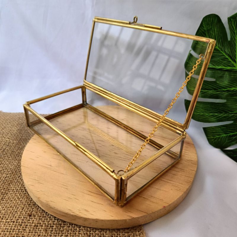Jual Box Kaca Untuk Ringbox Kotak Cincin tempat cincin / hiasan mahar ...