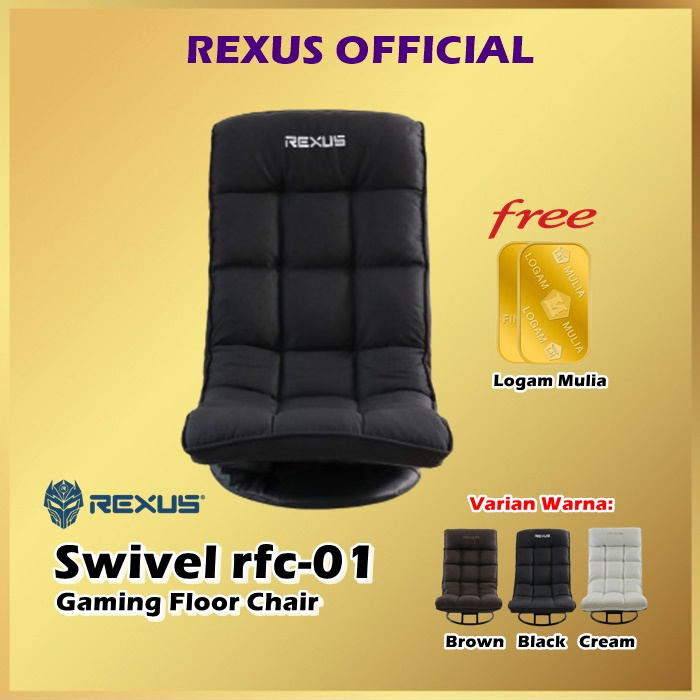 Jual Rexus Swivel RF-C01 Gaming Floor Chair RFC01 Kursi Lantai | Shopee Indonesia