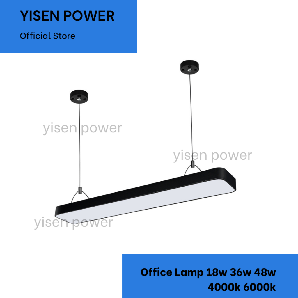 Jual Lampu Gantung LED Lampu Office Kantor Hanging OFFICE 18W 36W 48W ...