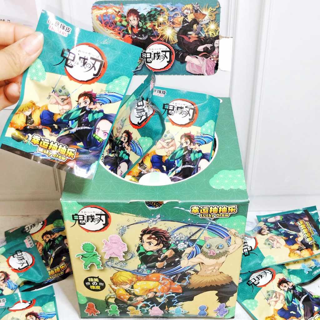 Jual Penghapus Misteri Demon Slayer 1 Dus isi 32 pack Mix Variant ...