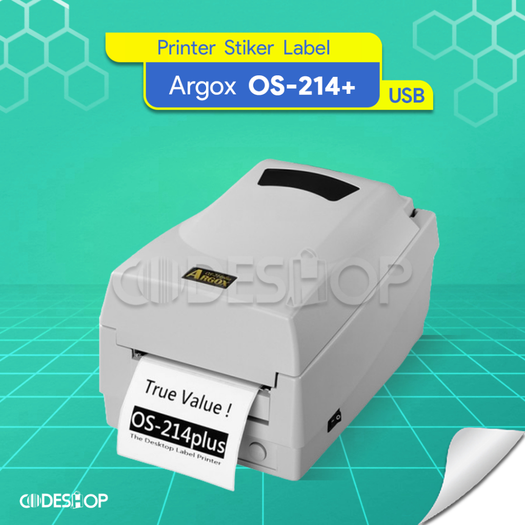 Jual PRINTER BARCODE THERMAL ARGOX OS-214 PLUS CETAK LABEL PENGIRIMAN ...