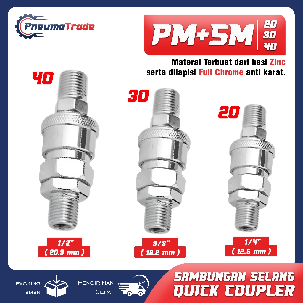 Jual Quick coupler sambungan selang PF coupling PF SAMBUNGAN SELANG ...