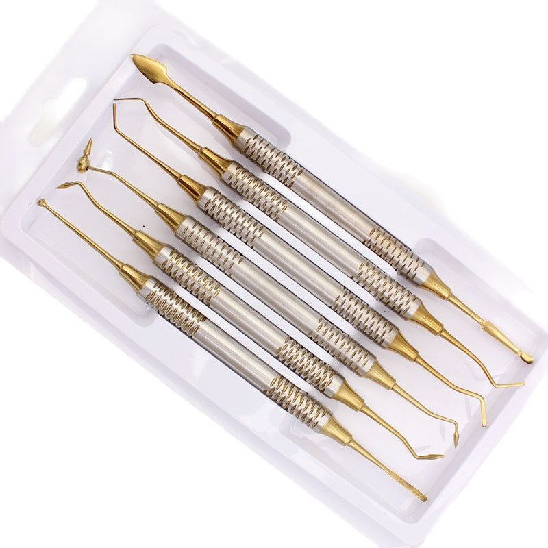 Jual 6Pcs Kit Dental Composite Filling//Carving Instrument Set ...
