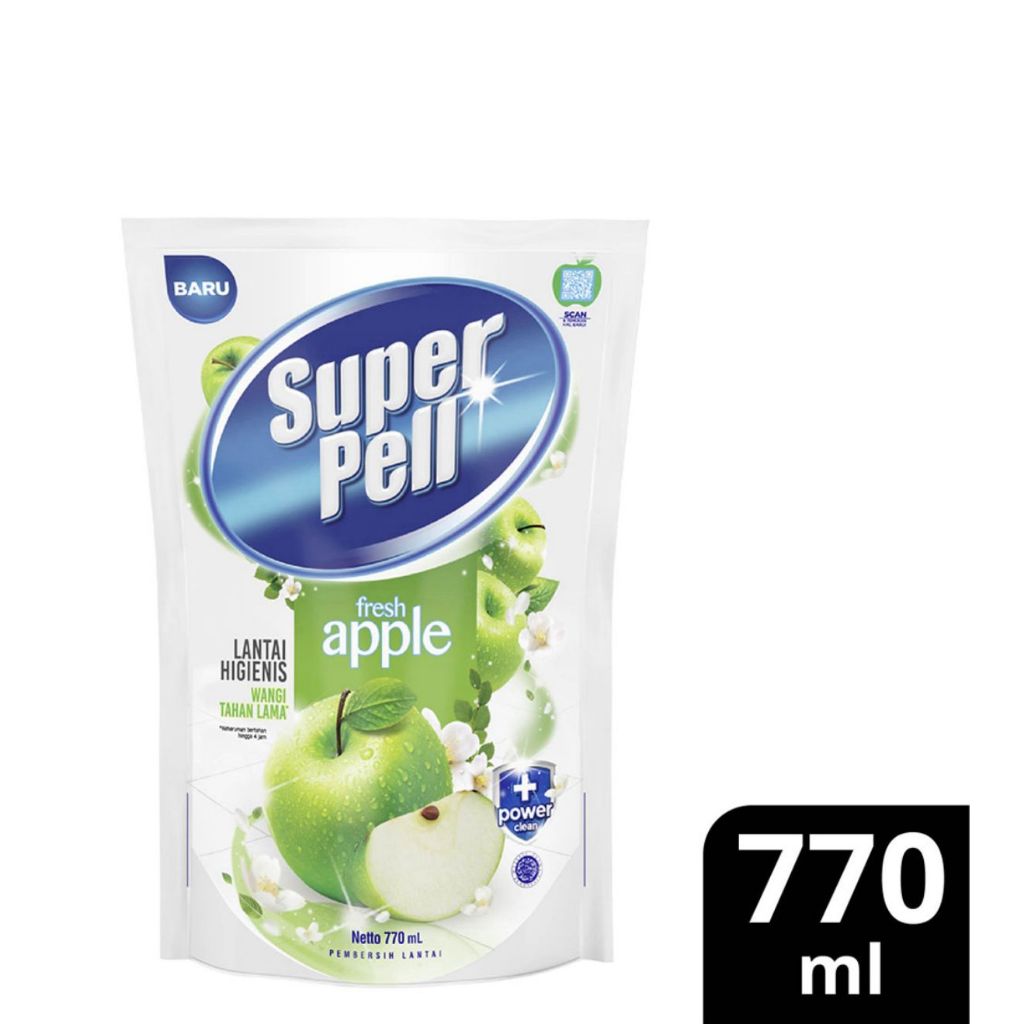 Jual Super Pell Refill Anti Apple Fresh Pembersih lantai 770ML | Shopee Indonesia