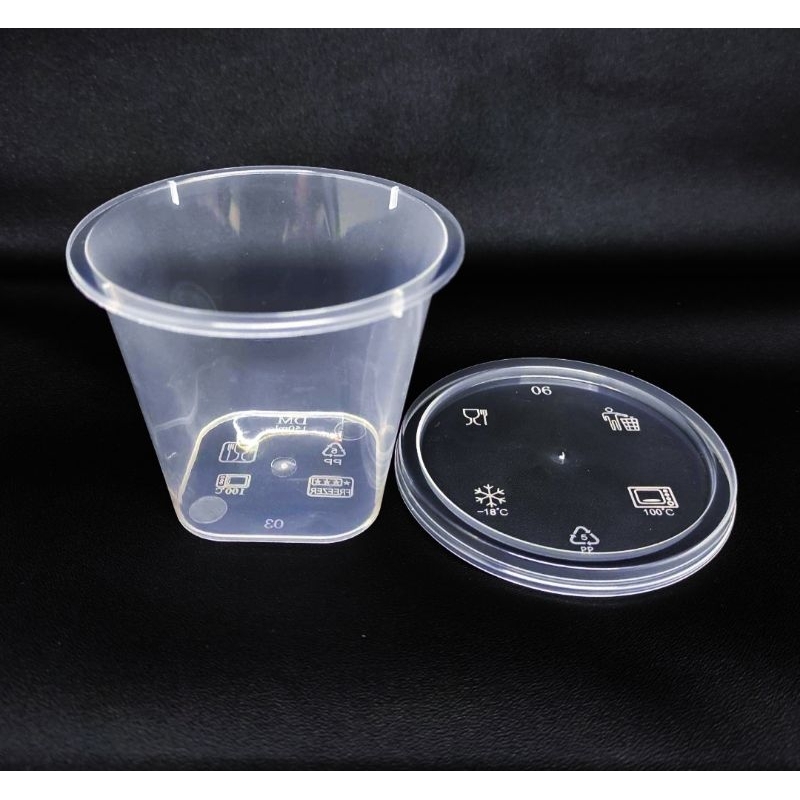 Jual CUP PUDDING THINWALL 150ML + TUTUP GELAS PUDING FOODGRADE @25 PCS | Shopee Indonesia