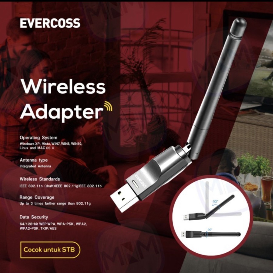 Jual Evercoss USB Dongle Wifi 150 mbps Wireless Adapter Receiver | Shopee Indonesia