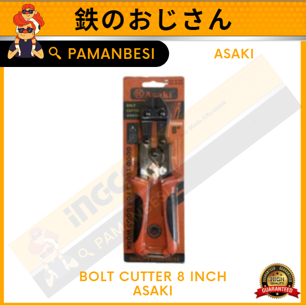 Jual ASAKI AK-8190 Bolt Cutter Tang Potong Besi Gunting Sling Ukuran 8 ...