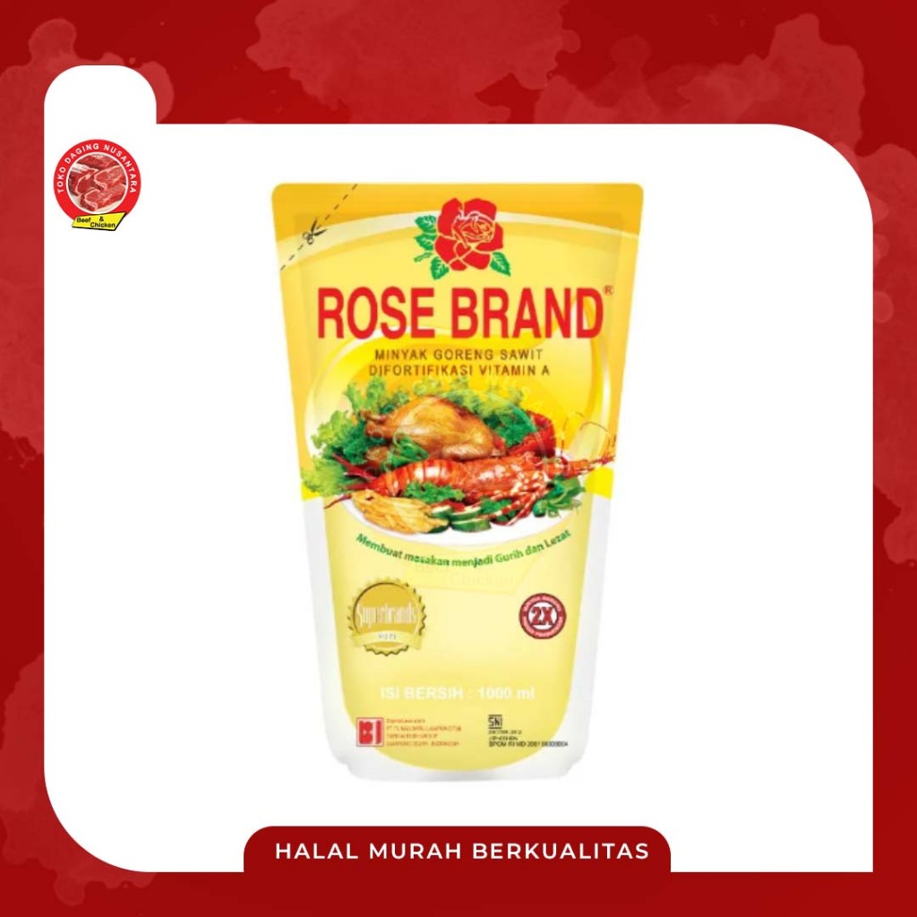 Jual ROSE BRAND MINYAK GORENG POUCH 1L | Shopee Indonesia