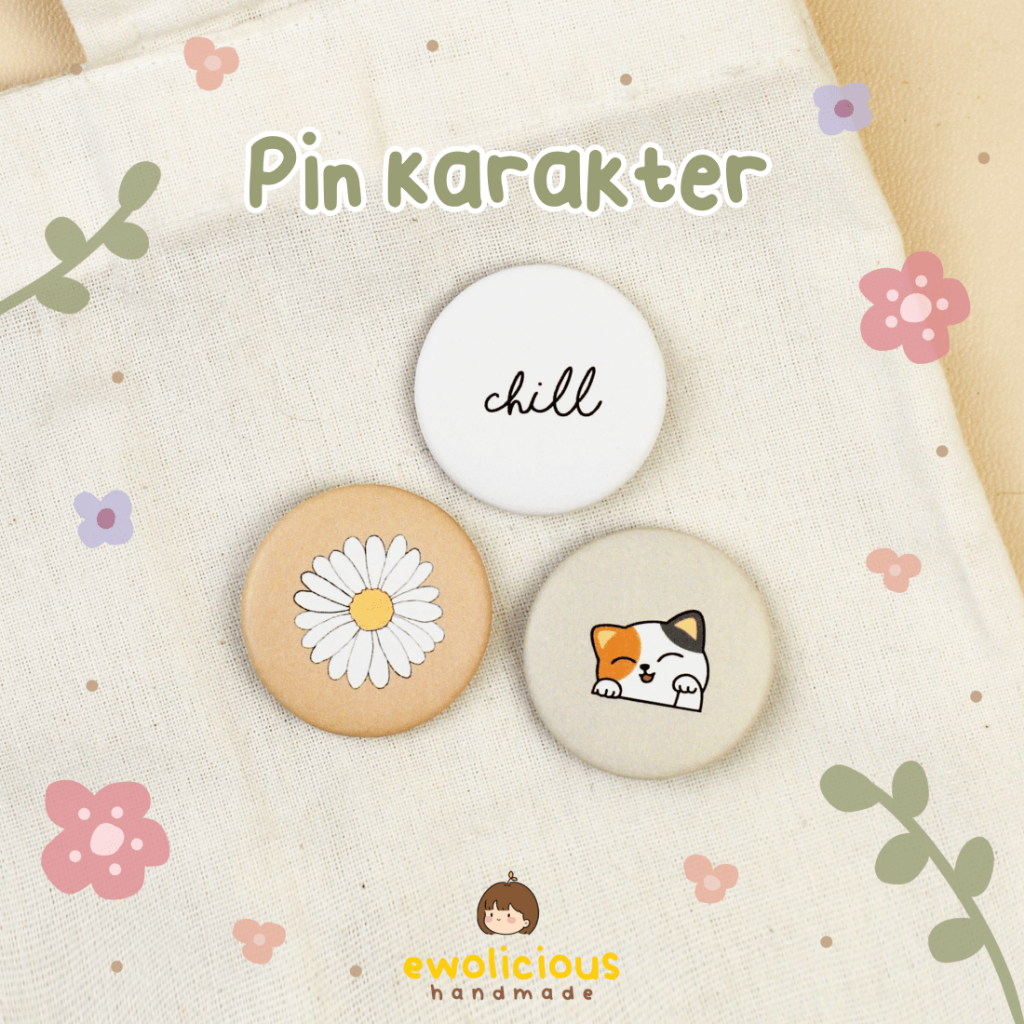 Jual Pin Karakter by Ewolicious | Bros Peniti Lucu Gemas 3,2 cm | Pin ...