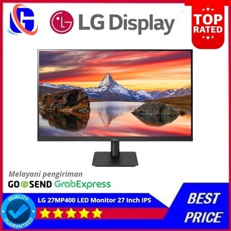 Jual LG 27MP400 LED Monitor 27 Inch IPS Flat FullHD Borderless Resmi ...
