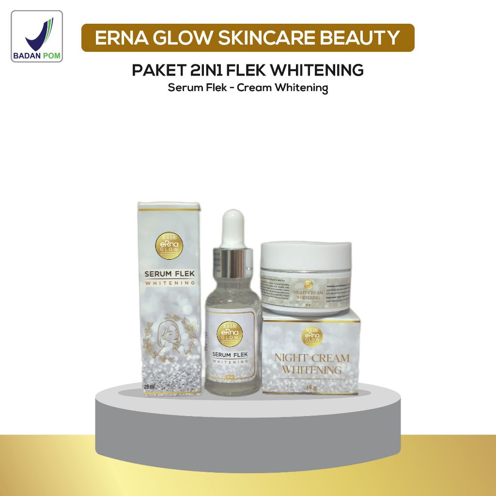 Jual [ PROMO ] Paket Glowing Anti Flek 2in1 | Erna Glow Skinecare ...