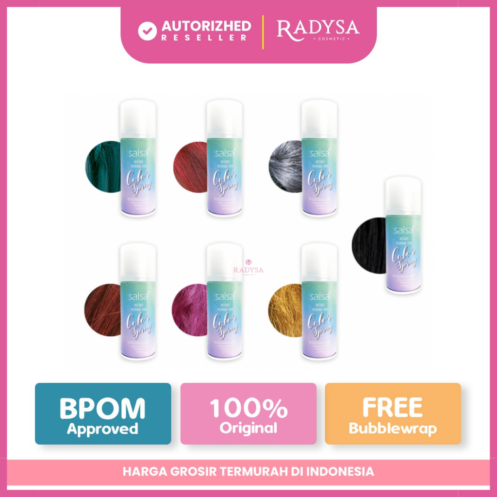 Jual 𝐑𝐀𝐃𝐘𝐒𝐀 - SALSA Instant Mermaid Hair Color Spray - Semir Rambut ...